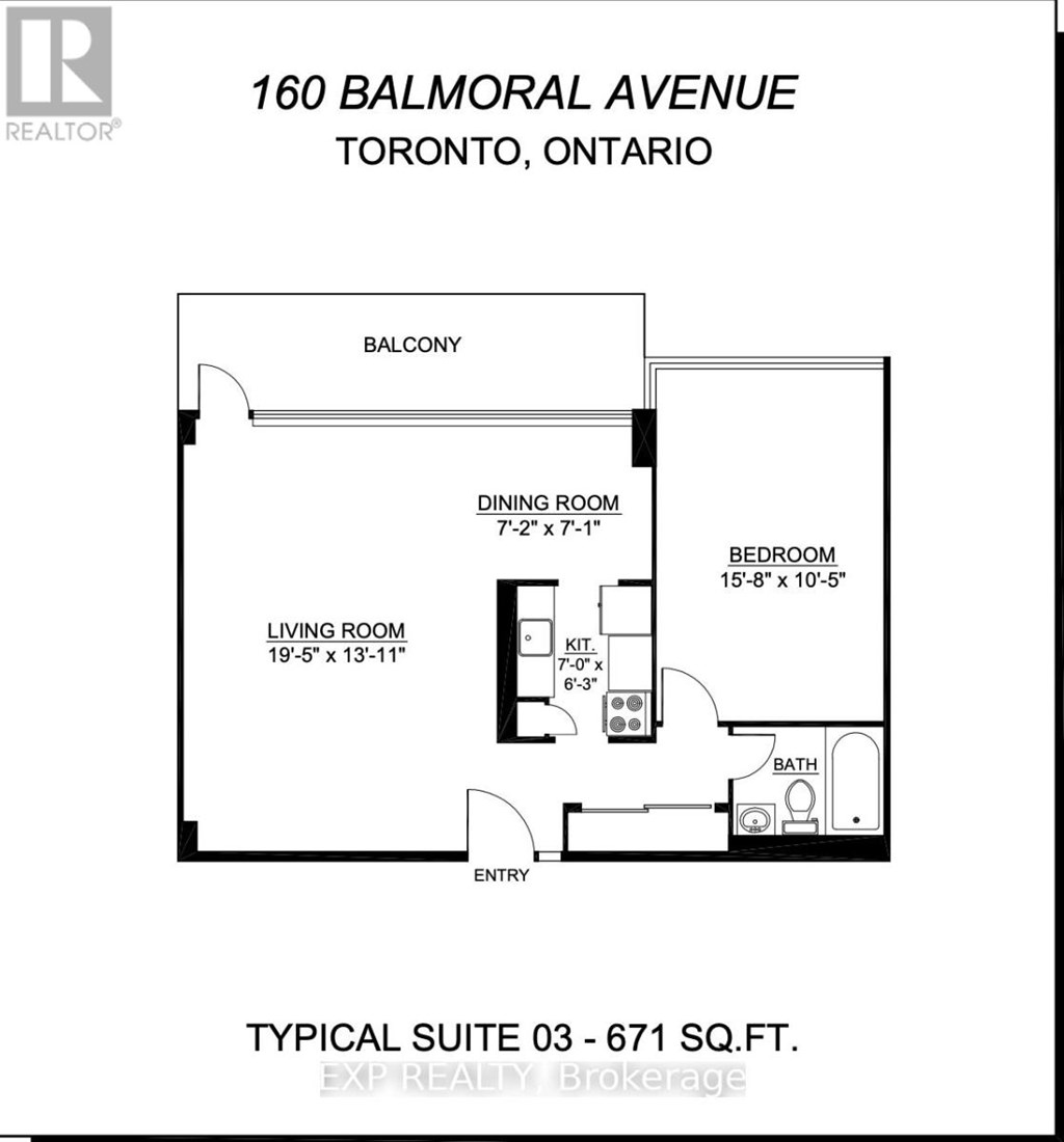103 - 160 BALMORAL AVENUE 103 - condo for rent in South Hill, Toronto ...